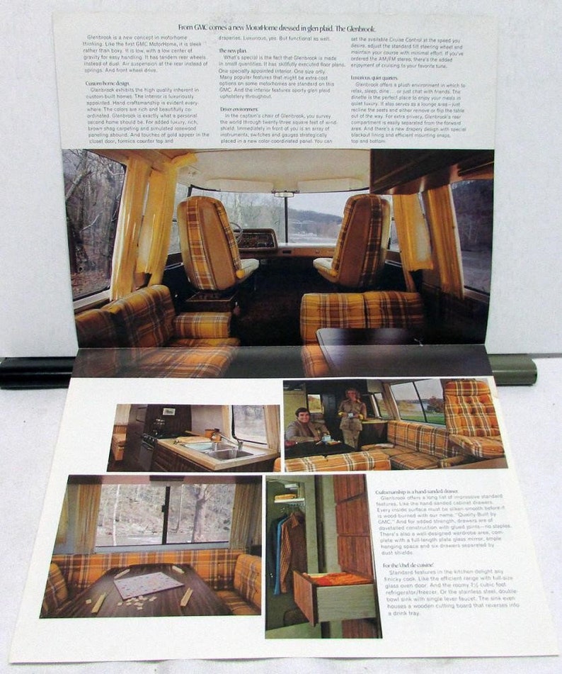 1976 GMC Motorhome RV Dealer Sales Brochure Glenbrook Model Original - Etsy