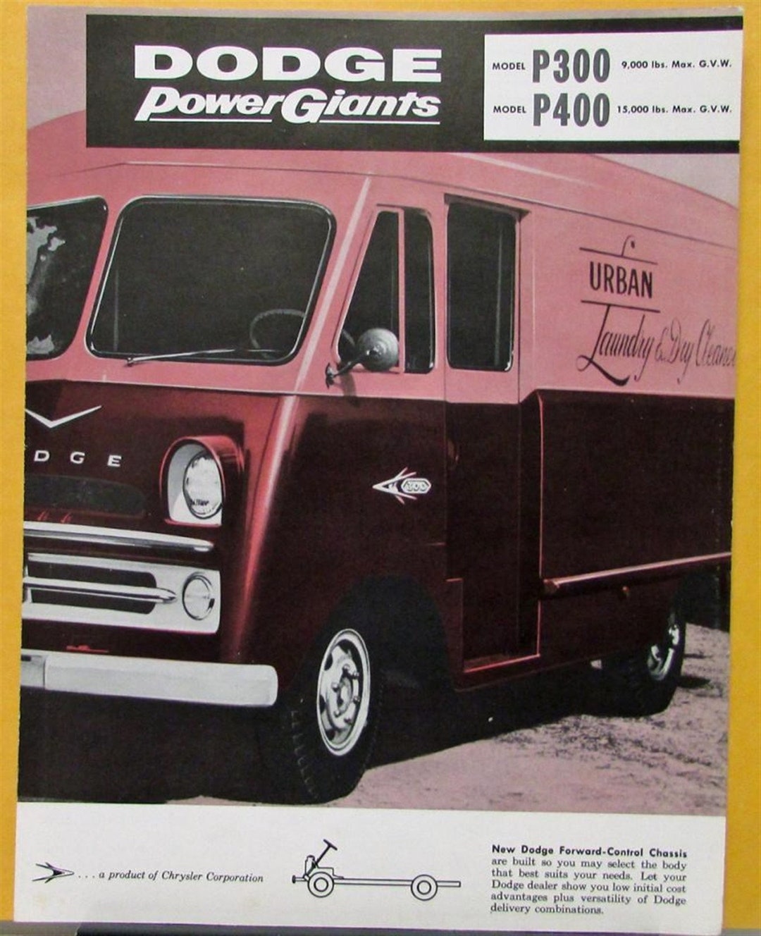 1957 Dodge P300 & P400 Truck Models Forward Control Chassis Sales ...