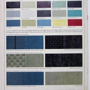 1968 Chevrolet Chevy II Nova & SS Color Sales Brochure Original ...