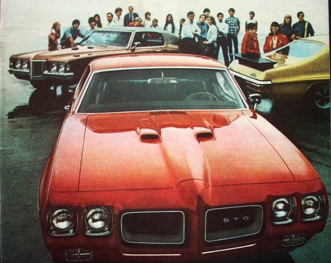 1970 Pontiac GTO Judge Ram Air IV Grand Prix Performance Sales Brochure ...