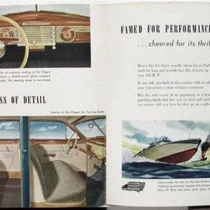 1946 Packard Clipper Six Color Sales Brochure Folder Original - Etsy