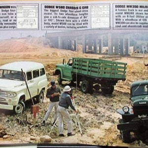 1964 Dodge 4WD Trucks W Models & WM300 Military Type Sales Folder ...