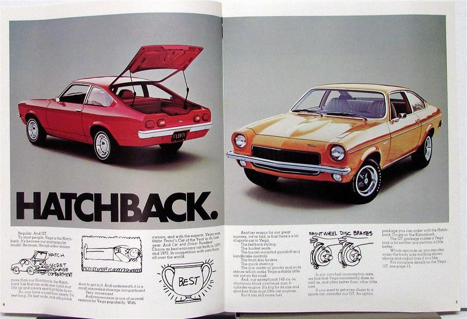 1973 Chevrolet Vega Notchback Hatchback Kammback LX GT Wagon - Etsy
