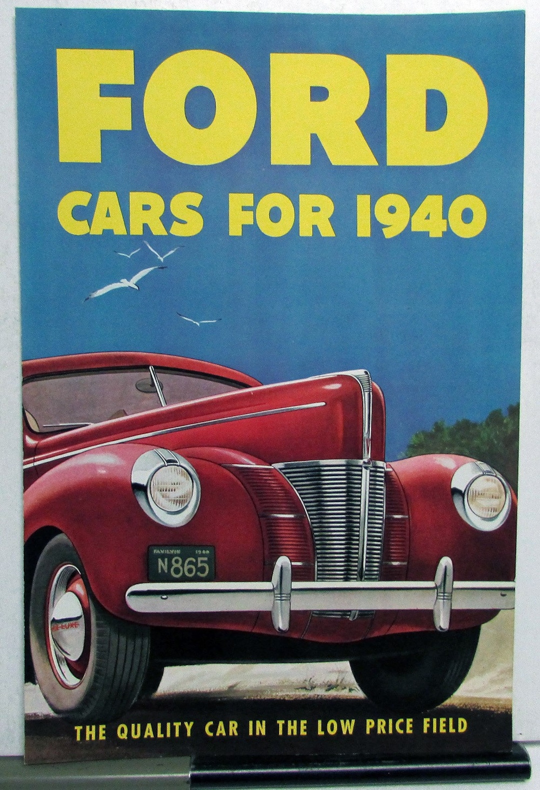 1940 Ford Cars V8 Sedan Coupe Deluxe Club Business Fordor Sales Folder ...