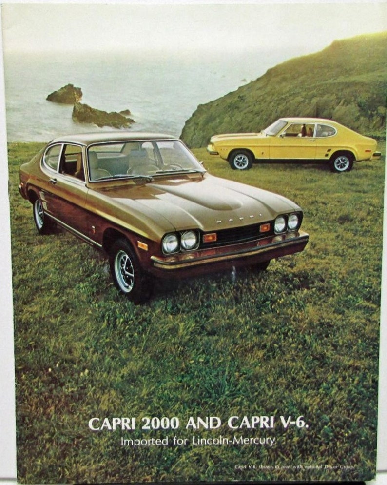 1974 Mercury Dealer Sales Brochure Capri 2000 & V-6 Import Features Original - Etsy