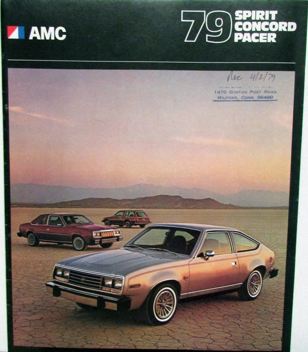 1979 AMC Spirit AMX Concord Pacer Specs Features Colors Sales Brochure ...