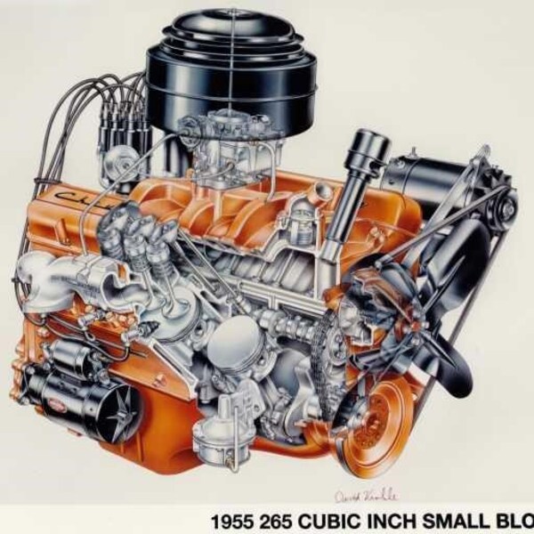 Chevrolet V8 Poster - Etsy