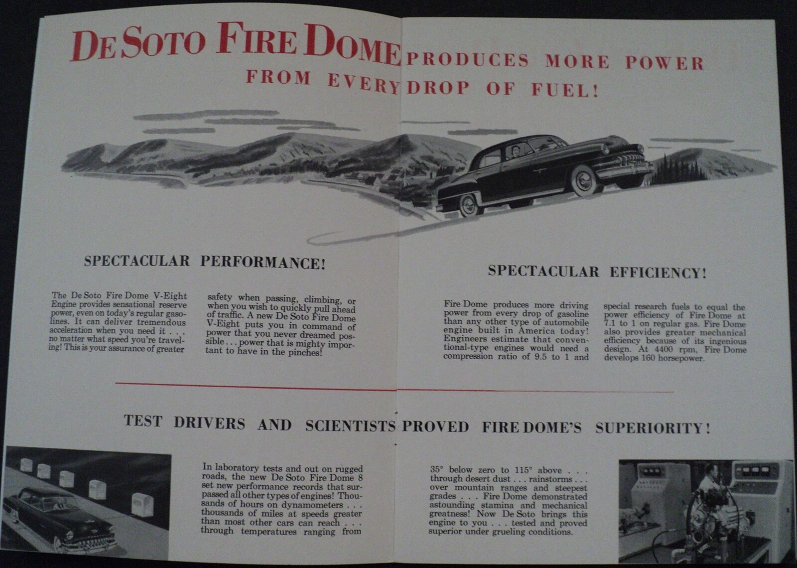 1952 Desoto Firedome V Eight Engine Design Insdie Story Dealer - Etsy