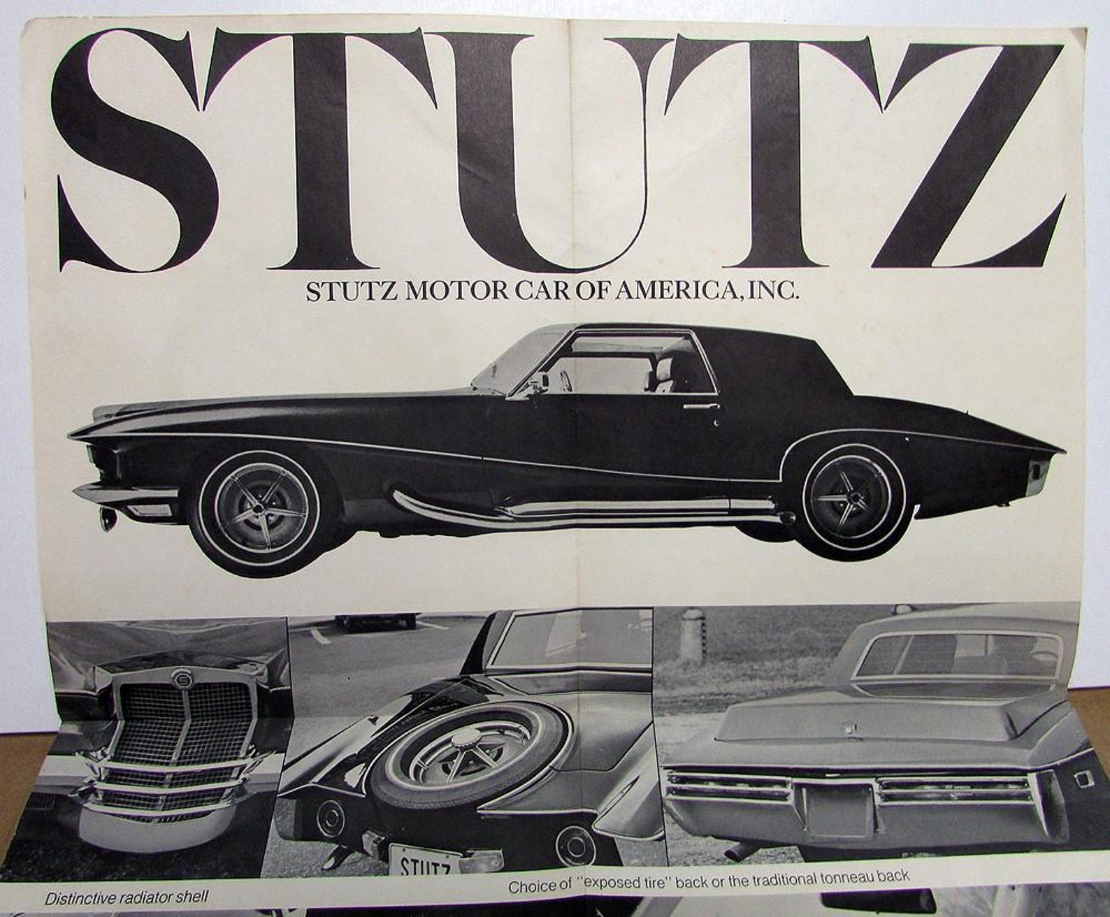 1971-72 Stutz Motor Car of America Dealer Sales Brochure Folder Limited ...