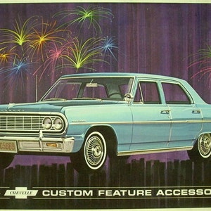 1964 Chevrolet Chevelle EL Camino Custom Feature Accessories Brochure ...