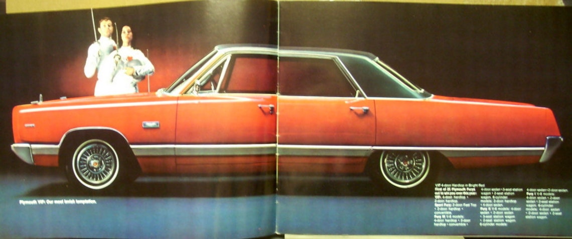 1967 Plymouth Fury I II III Sport VIP Wagons Sales Brochure Original - Etsy