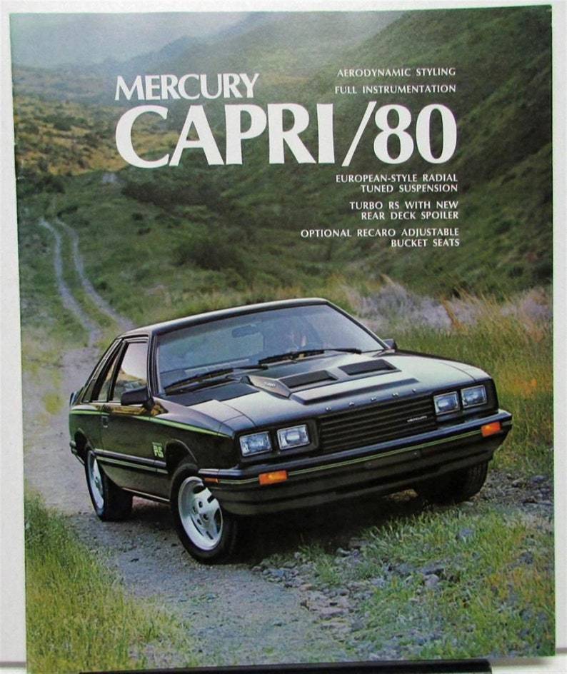 1980 Mercury Dealer Sales Brochure Capri Features & Options - Etsy