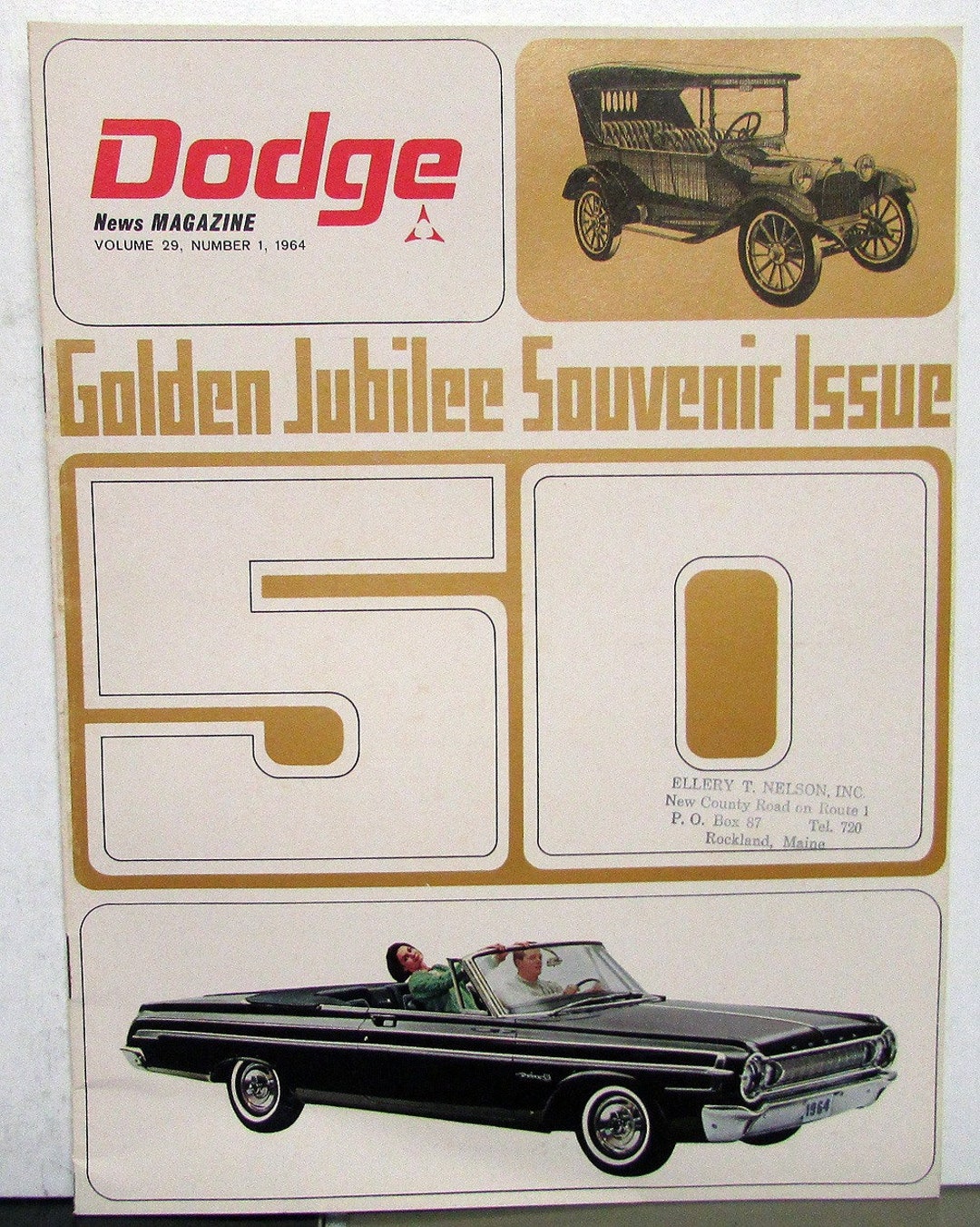 1964 Dodge News Magazine Golden Jubilee Souvenir Issue Vol 29 No 1 ...