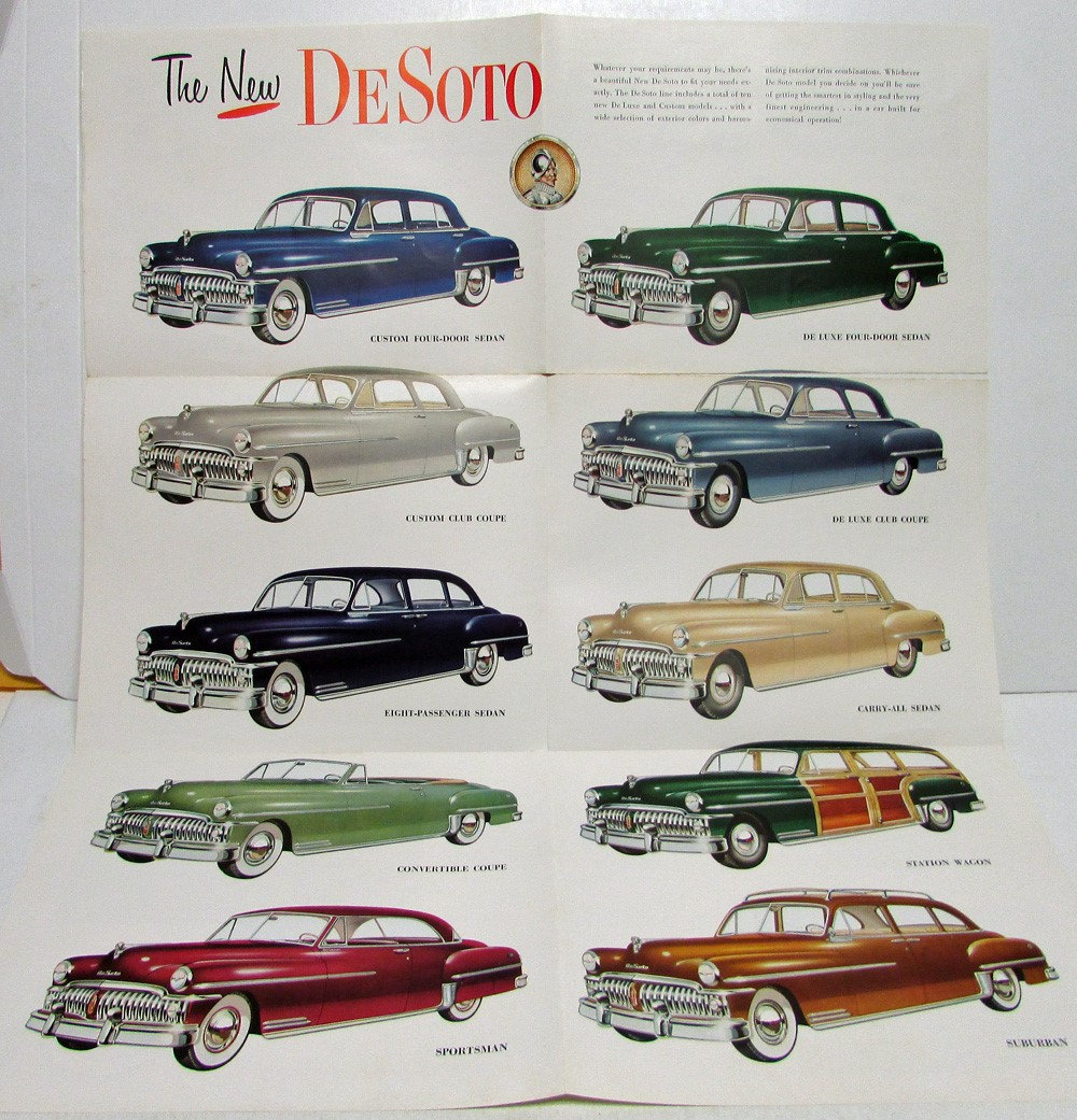 1950 Desoto Deluxe Custom Sedan Coupe Sportsman Suburban Wagon - Etsy