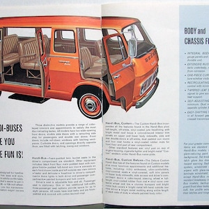 1967 GMC Trucks Handi-van and Handi-bus Models Sales Brochure Original ...