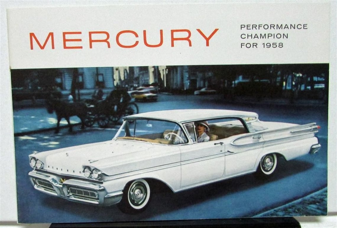 1958 Mercury Dealer Sales Brochure Performance Champion - Etsy