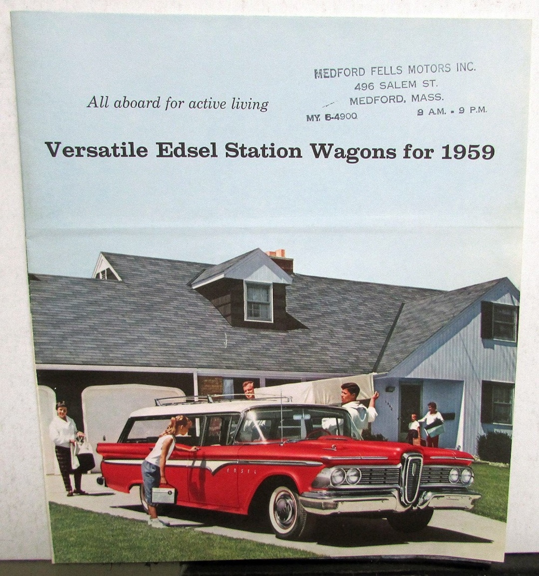 1959 Edsel Villager Station Wagon Color Sales Folder Mailer Original - Etsy