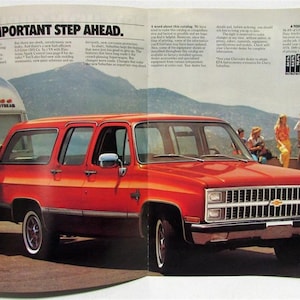 1981 Chevrolet Suburban Sales Brochure - Etsy