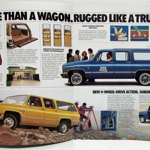 1981 Chevrolet Suburban Sales Brochure - Etsy