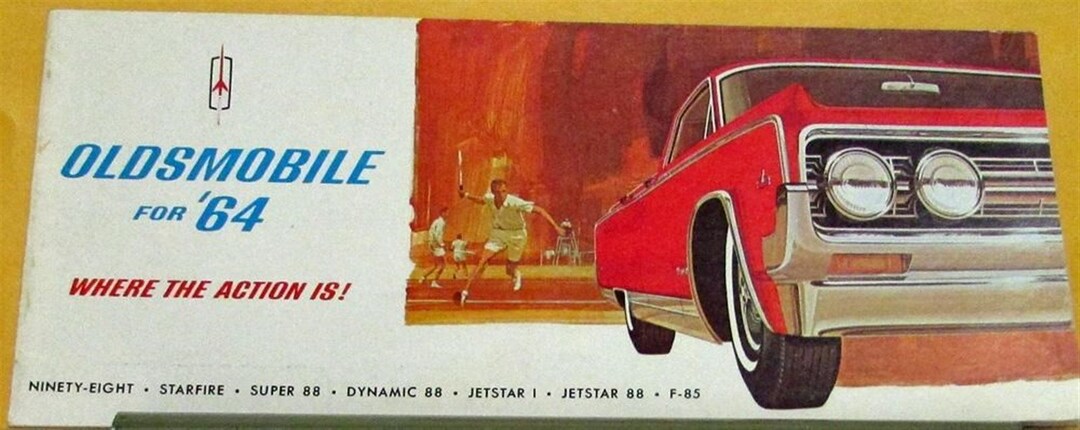 1964 Oldsmobile 98 Starfire 88 Jetstar F85 Color Revised Sales Brochure ...