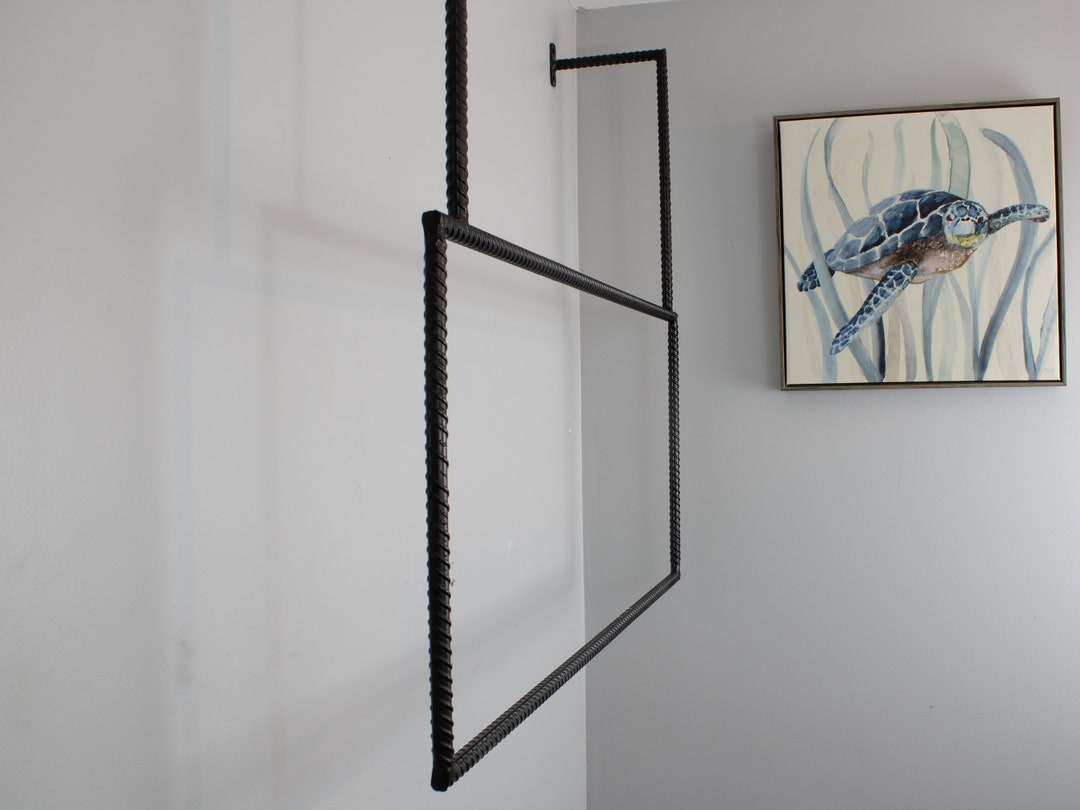 Rebar Towel Rack Built Sustainably With Authentic Reclaimed Rebar - Etsy
