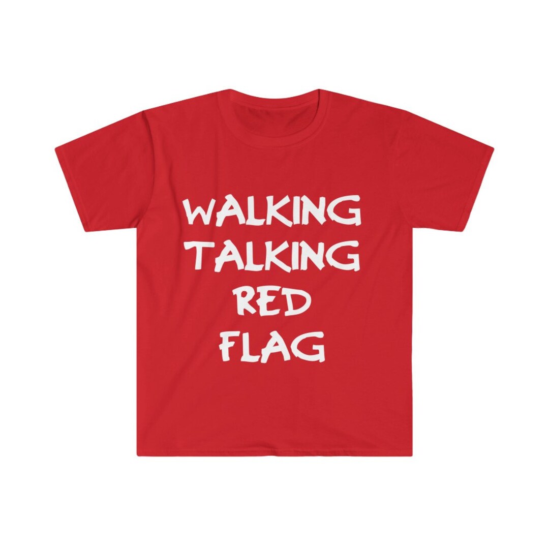 RED FLAG Unisex Softstyle T-shirt - Etsy