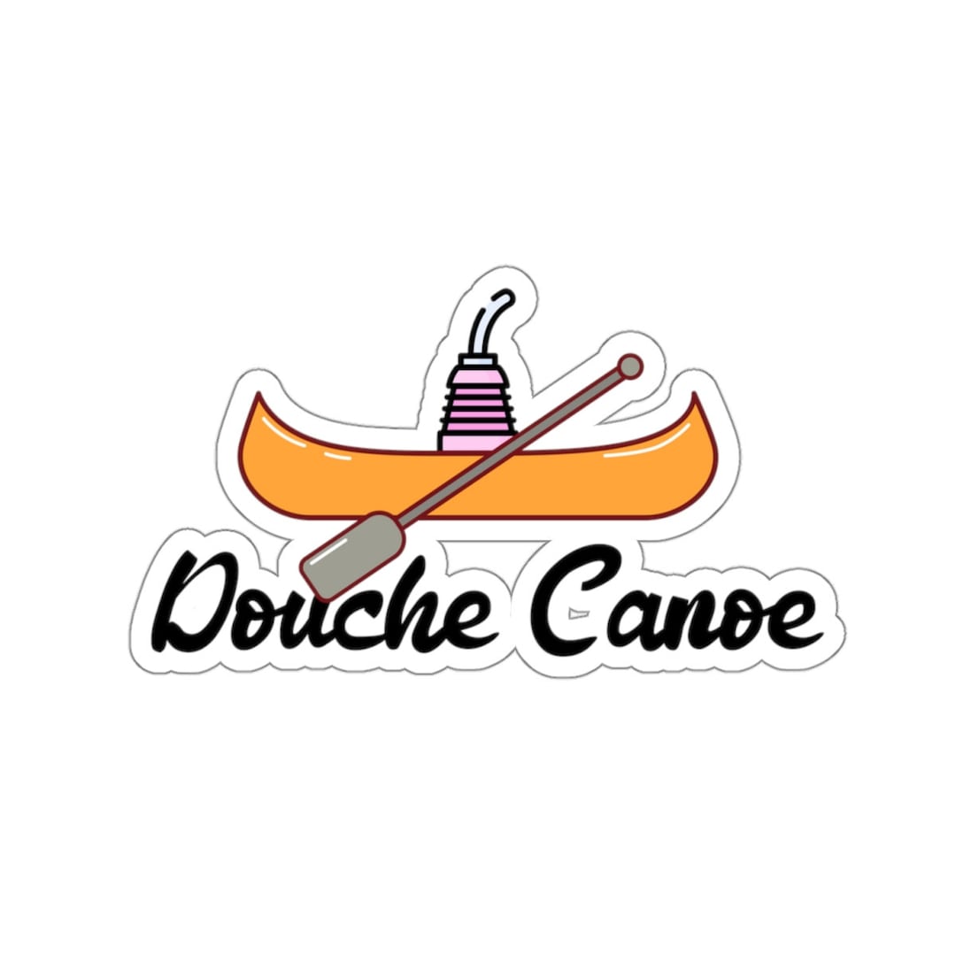 Douche Canoe Kiss-cut Sticker - Etsy