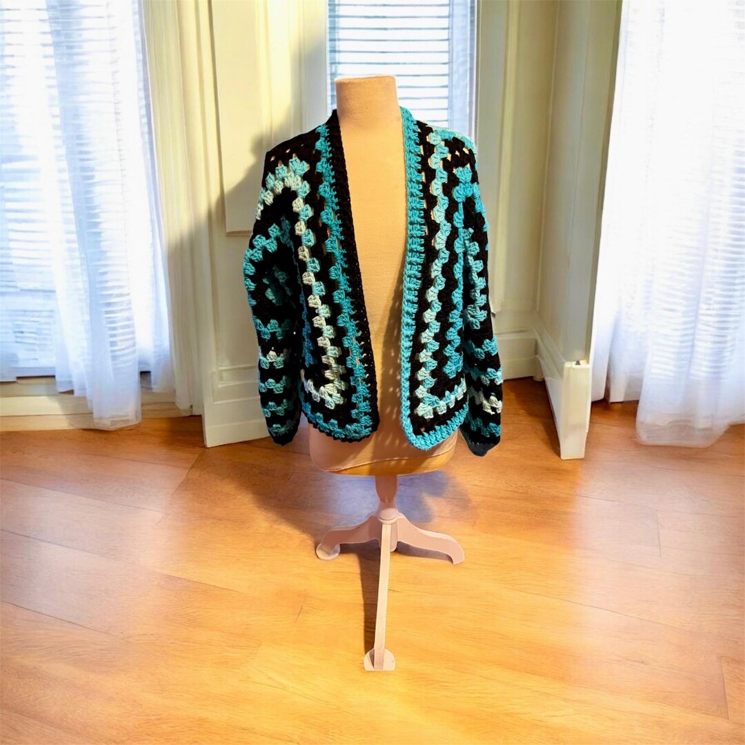 Hexi Cardigan With Puff Sleeves - Etsy