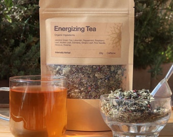 Revitealize Energy and Focus Tea Blend Mental Clarity Herbal Tea - Etsy