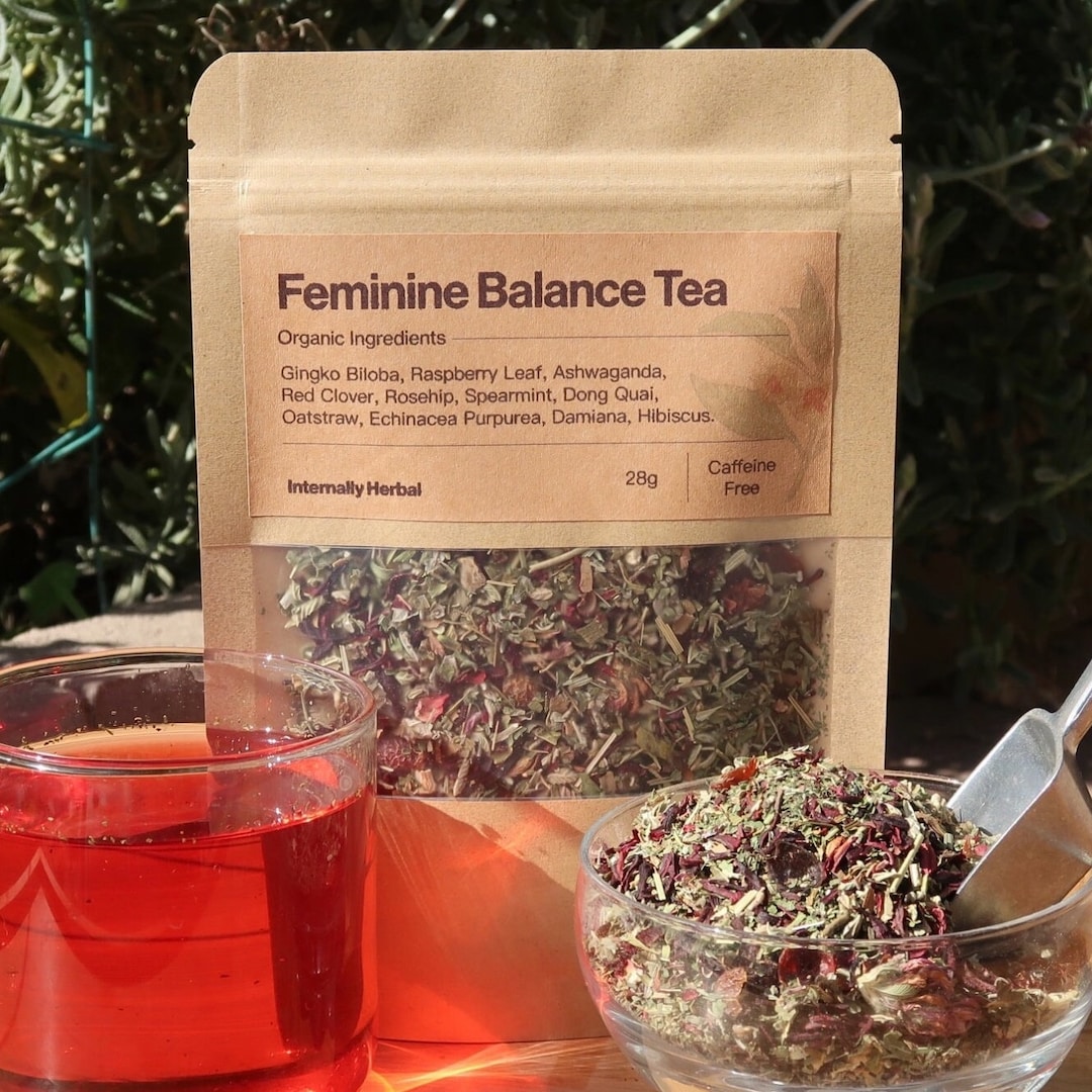 Feminine Hormone Balance Herbal Tea Blend Etsy