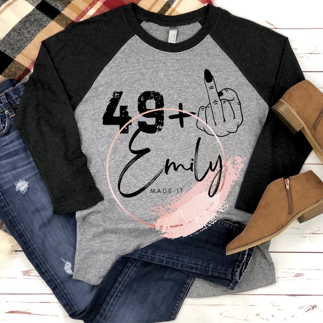 I Am 49 + 1 Middle Finger Svg Png | 50th Birthday F You Girl Power Hand ...