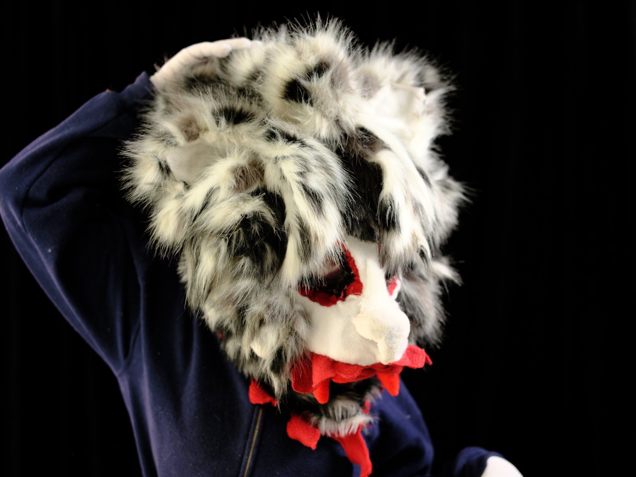 Demon / Ghost Liger lion X Tiger Fursuit Partial Head With Floor ...