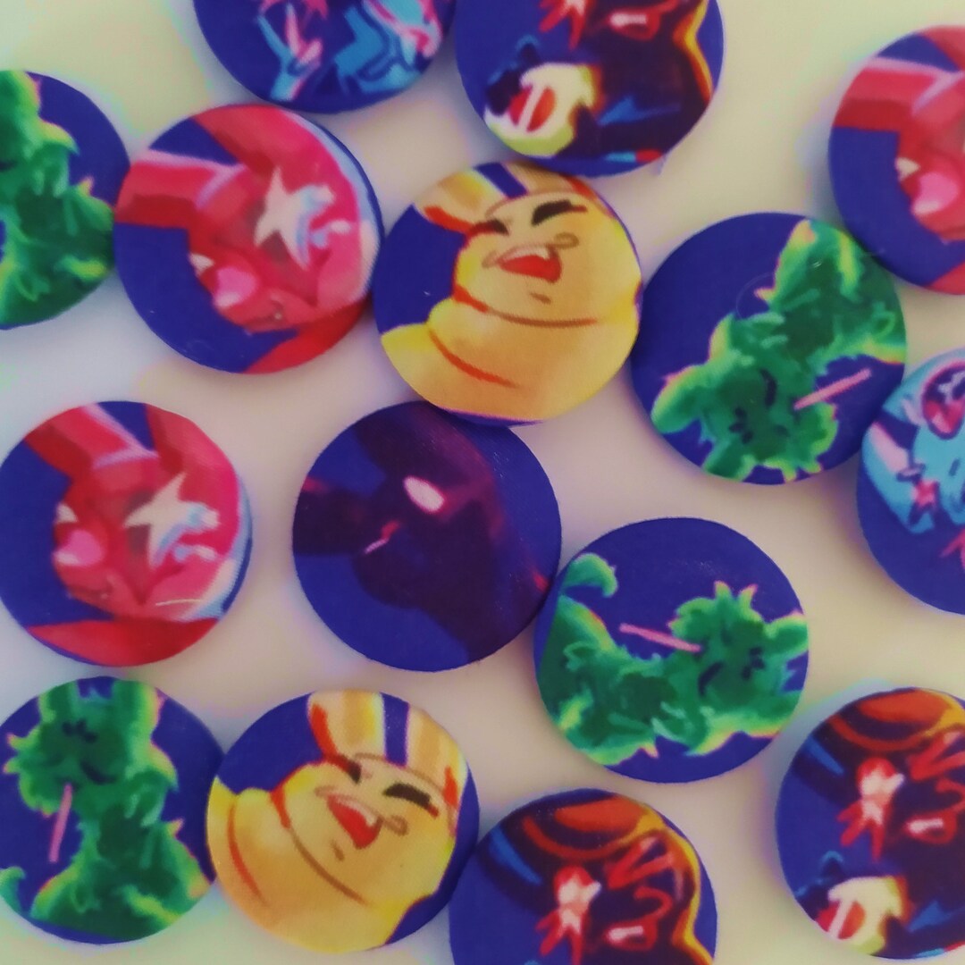 Rain World Downpour Slugcats Fabric Badges / Pins / Buttons (DLC CATS ...