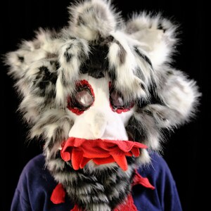 Demon / Ghost Liger lion X Tiger Fursuit Partial Head With Floor ...