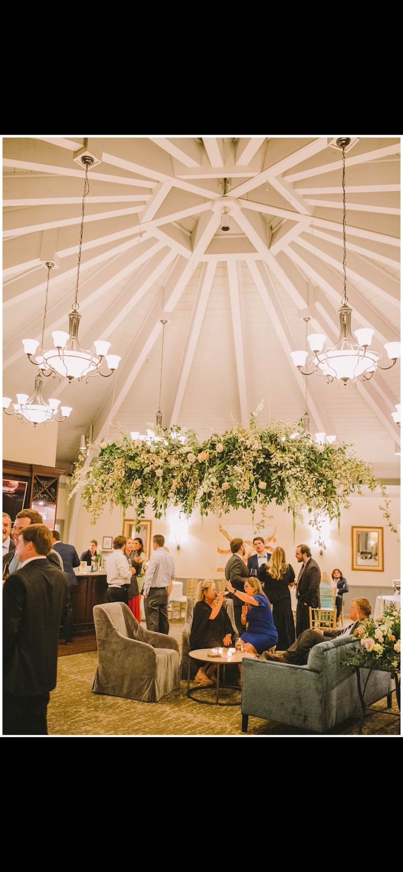Rectangle & Square Floral Chandelier, Flower Frame, Rectangle or Square ...