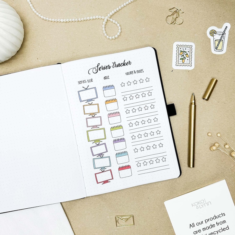 Series Tracker | Stick-in-page | A5 Format | Tracker | Reading ...