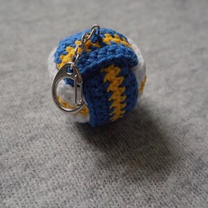 Crochet Volleyball Keychain PDF Pattern, PDF Tutorial for Begginers ...