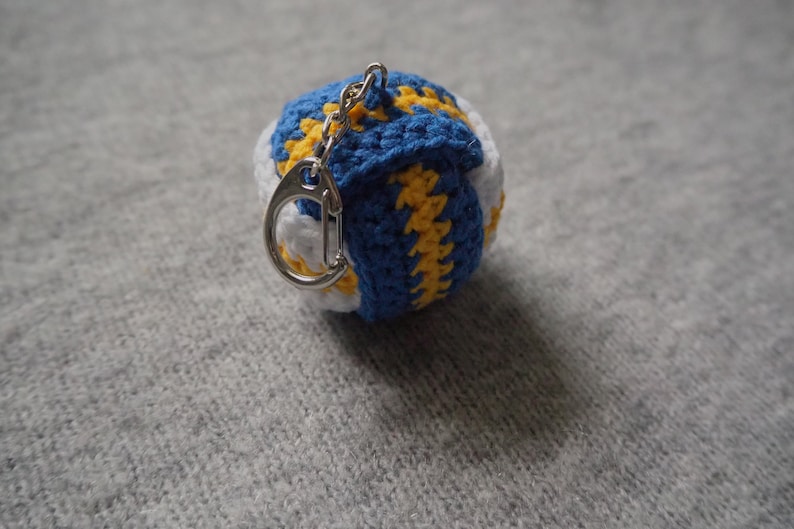 Crochet Volleyball Keychain PDF Pattern, PDF Tutorial for Begginers ...