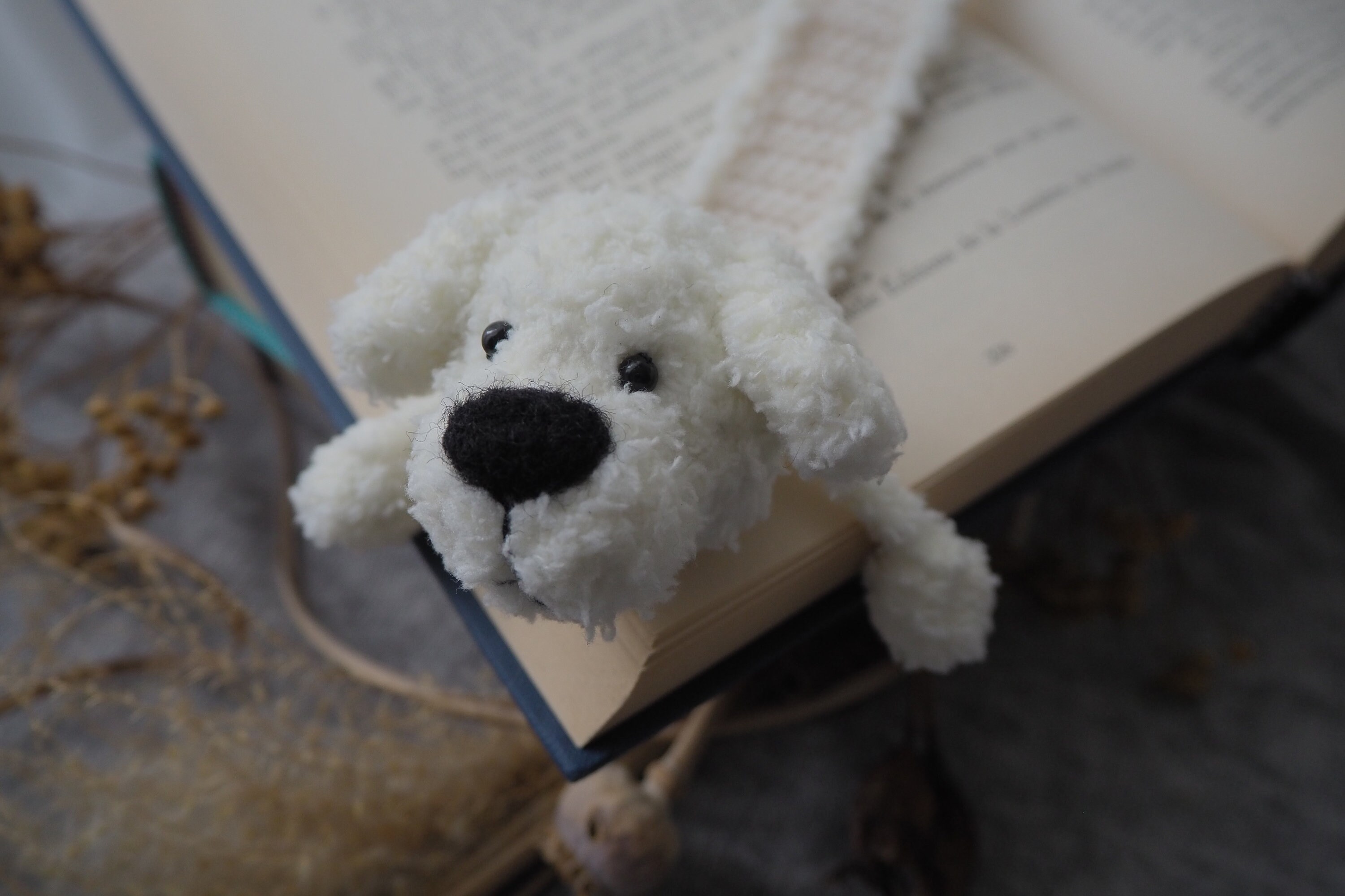 Maltese Bookmark 3D Cottagecore Maltipoo Page Holder Soft - Etsy