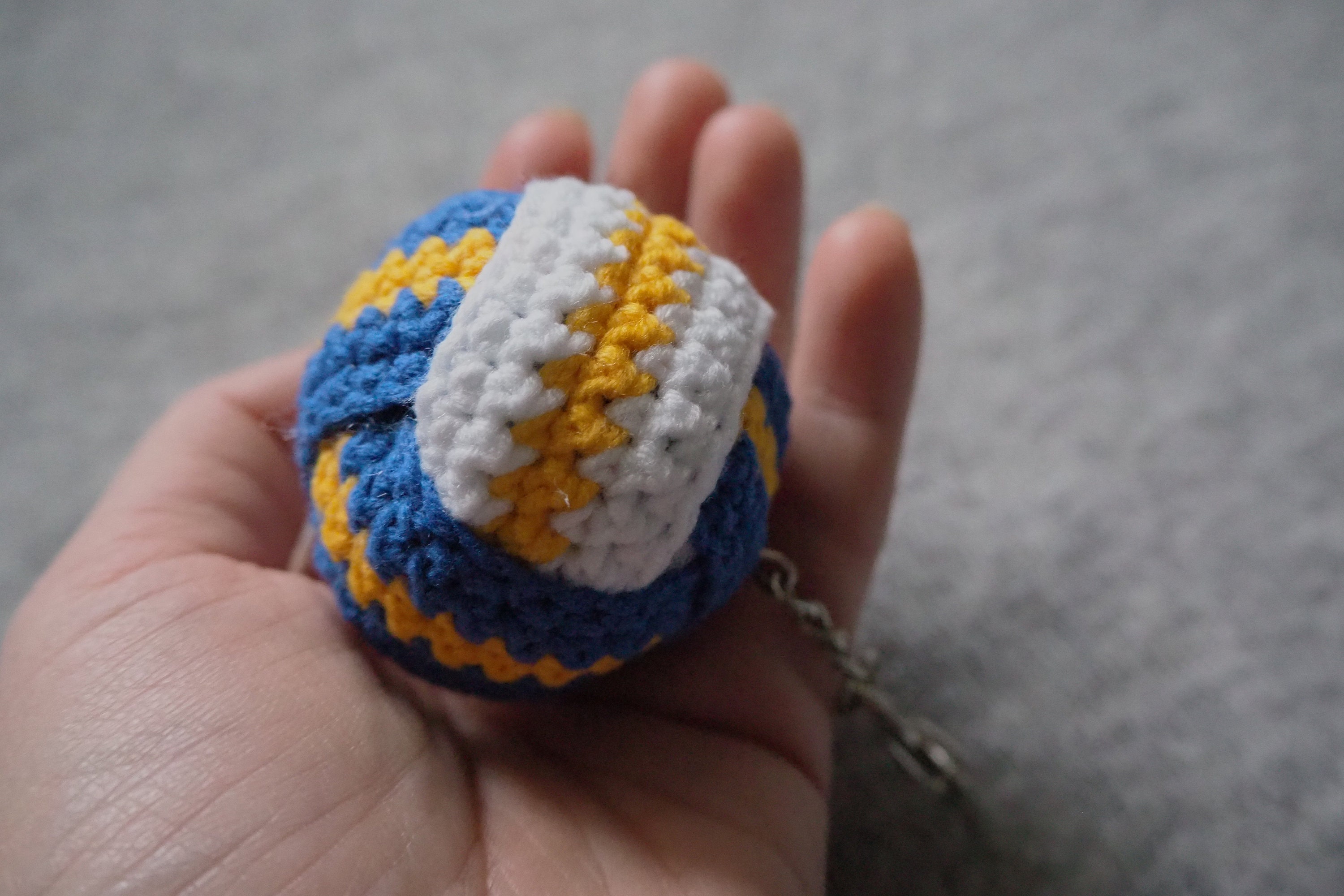 Crochet Volleyball Keychain PDF Pattern, PDF Tutorial for Begginers ...
