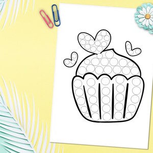 Valentine‘s Day Dot Marker Coloring Sheets for Kids Printable Coloring ...