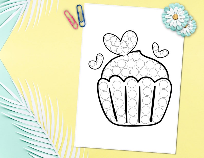 Valentine‘s Day Dot Marker Coloring Sheets for Kids Printable Coloring ...