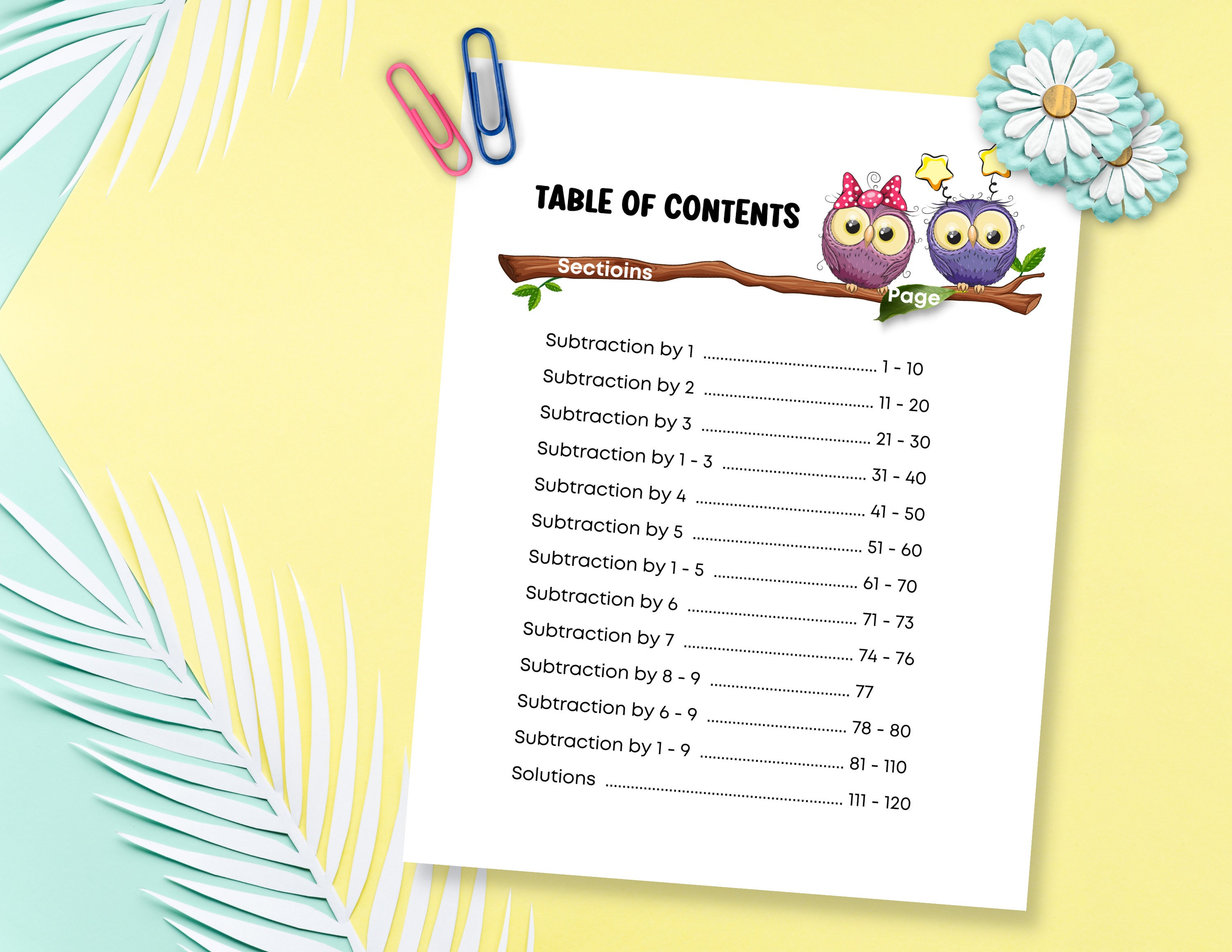 1st Grade Subtraction Worksheets for Kids, Montessori Math, Grade 1 ...