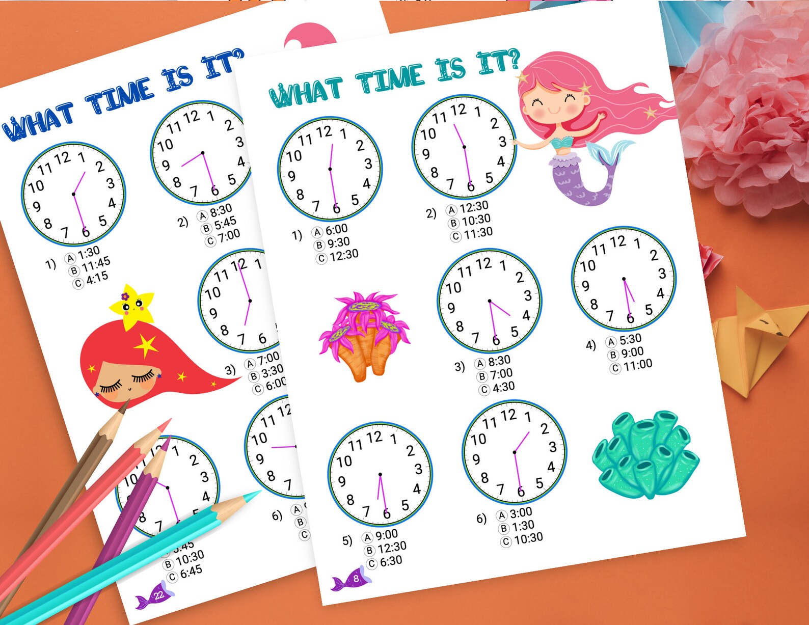 Telling Time Worksheet,analog Clock Worksheets for Kids, Telling Clock ...
