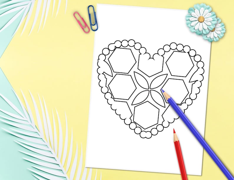 Heart Coloring Pages for Kids, Valentine's Day Coloring Sheets ...