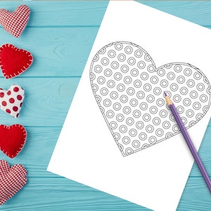 Heart Coloring Pages for Kids, Valentine's Day Coloring Sheets ...