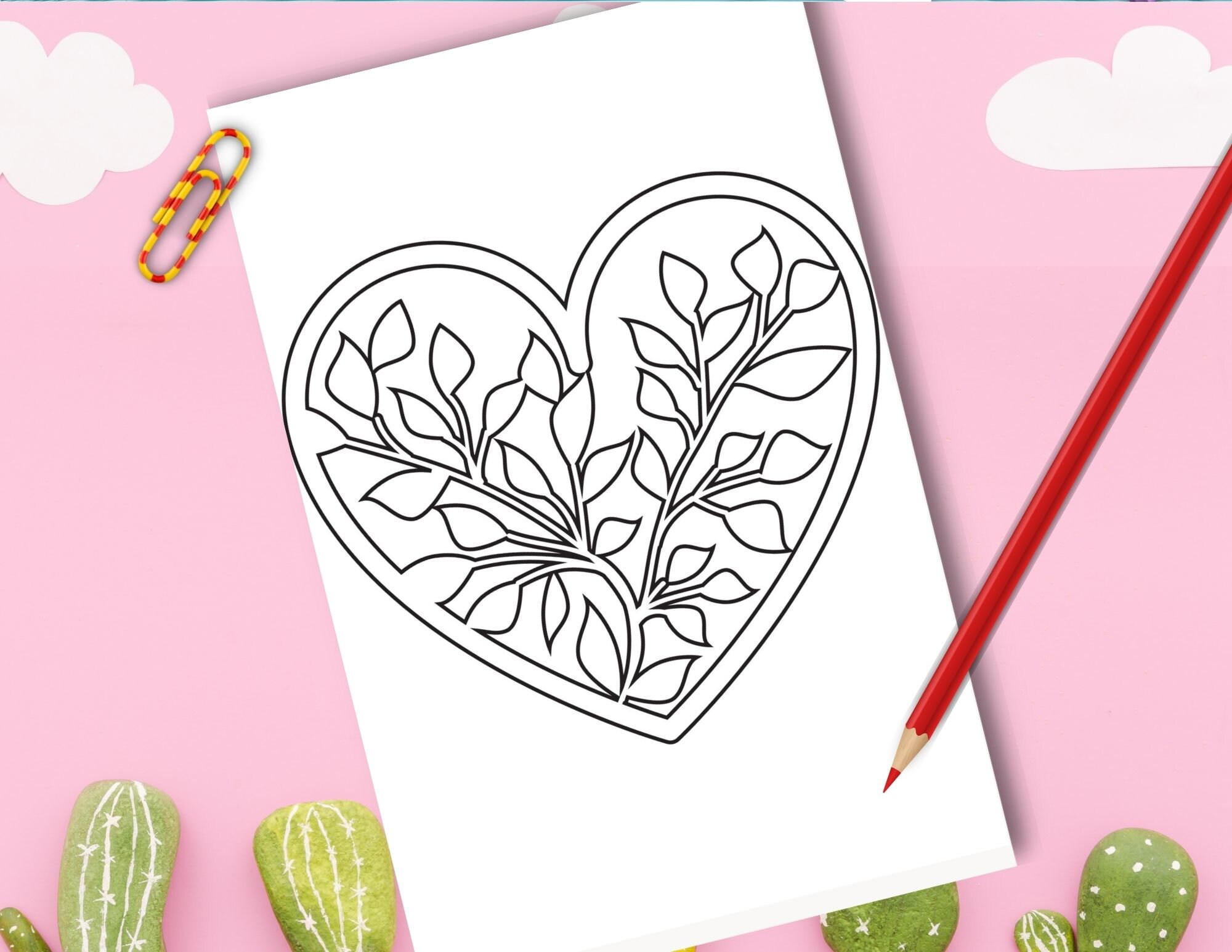 Heart Coloring Pages for Kids, Valentine's Day Coloring Sheets ...