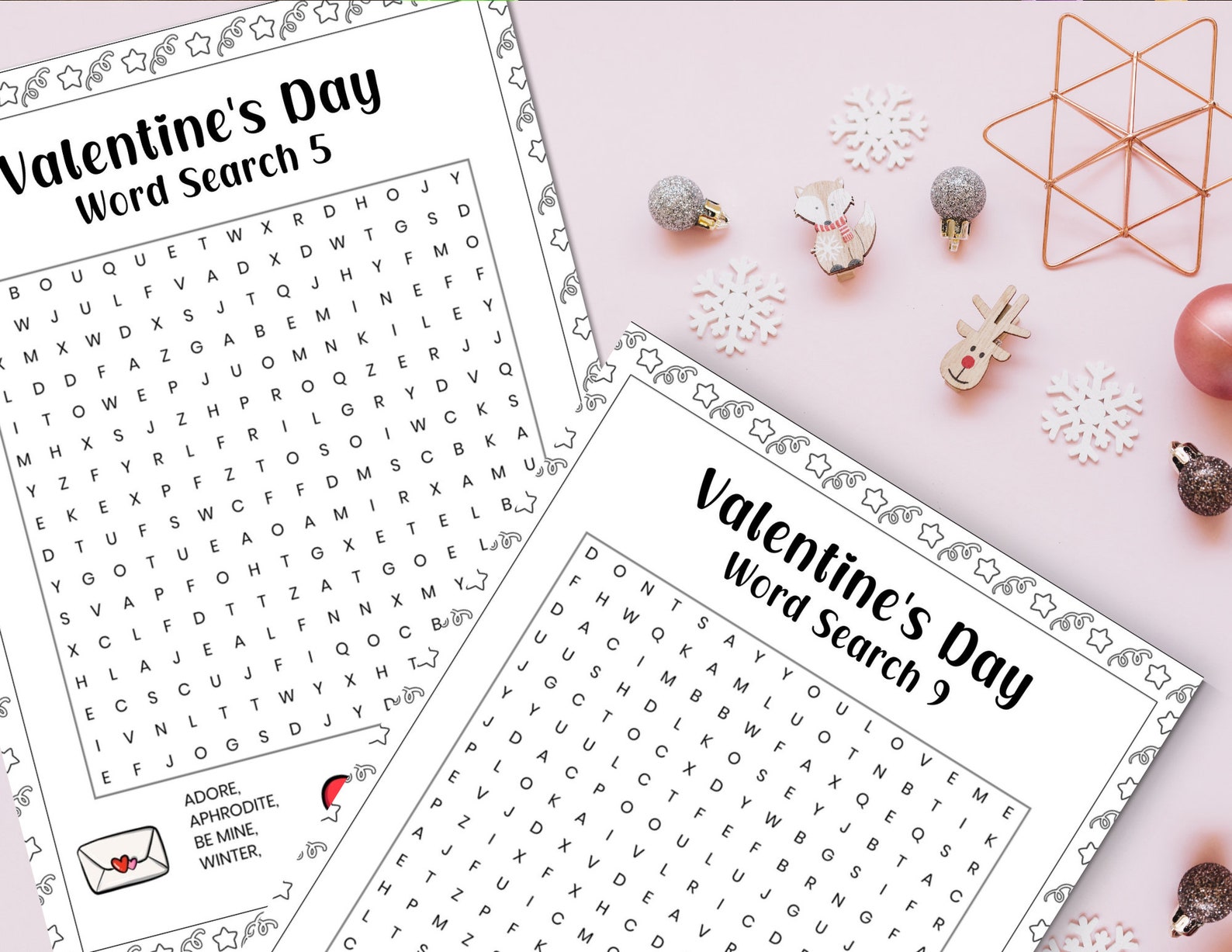 Valentine's Day Activity Pages for Kids, Coloring Sheets, Word Search ...
