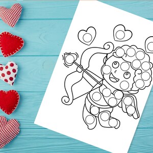 Valentine‘s Day Dot Marker Coloring Sheets for Kids Printable Coloring ...