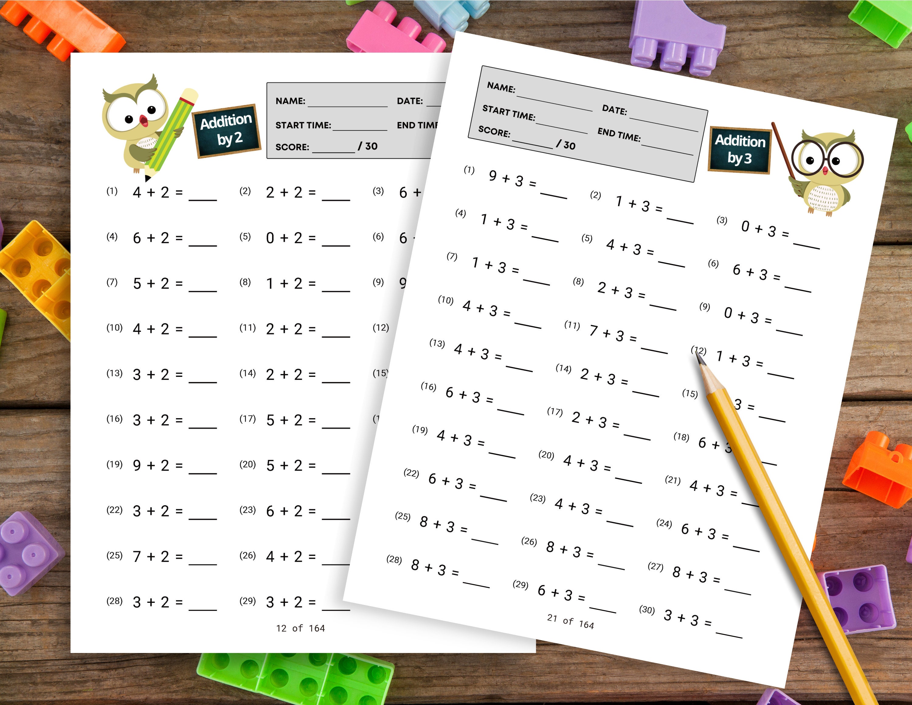 Kids Math Worksheets 150 Practice Sheets Single Digits - Etsy